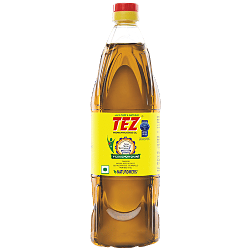Buy Tez Oil Mustard Kachchi Ghani 200 Ml Online at the Best Price of Rs ...