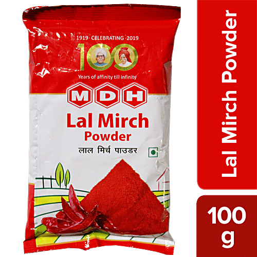 Buy Mdh Powder Lal Mirch 100 Gm Pouch Online At Best Price of Rs 57 ...