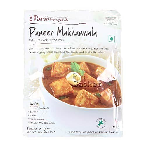 Buy Parampara Mix Paneer Makhanwala 80 Gm Pouch Online at the Best ...
