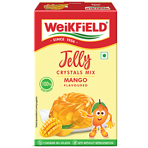 Buy Weikfield Jelly Crystals Mango Flavor 90 Gm Carton Online at the ...