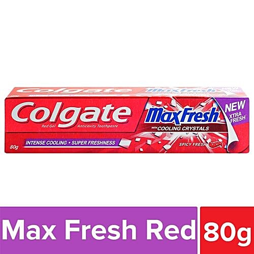 Buy Colgate Toothpaste - Maxfresh Spicy Red, Gel 80 gm Online at Best ...