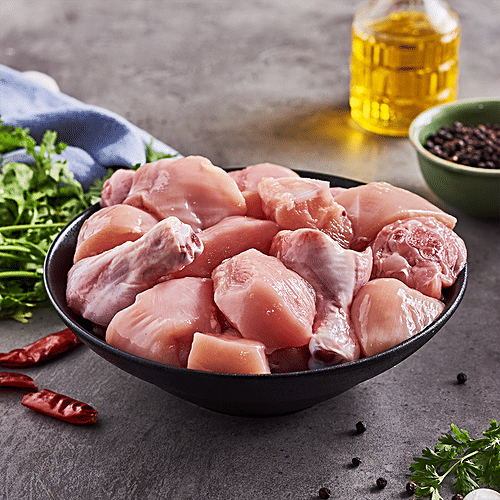 Buy Fresho Chicken - Curry Cut Without Skin 250 Gm Online at the Best ...