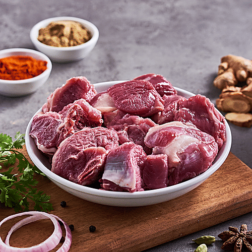 Buy Fresho Mutton Shoulder Boneless 250 Gm Online at the Best Price of ...