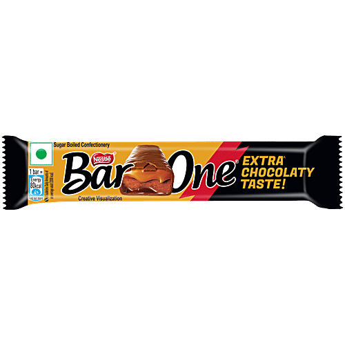 Buy Nestle Chocolate Bar Bar One Nougat Caramel Filled 22 Gm Pouch ...