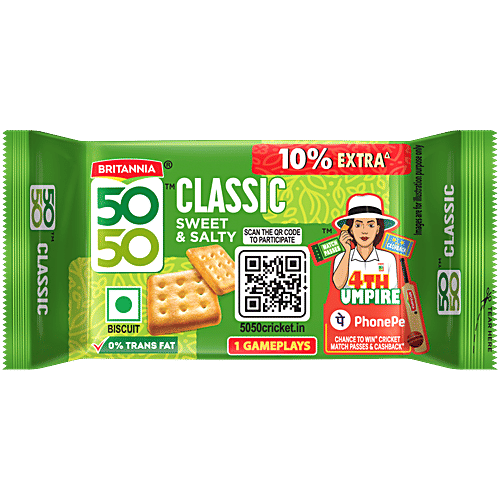 Buy Britannia 50 50 Biscuits 33 Gm Pouch Online at the Best Price of Rs ...