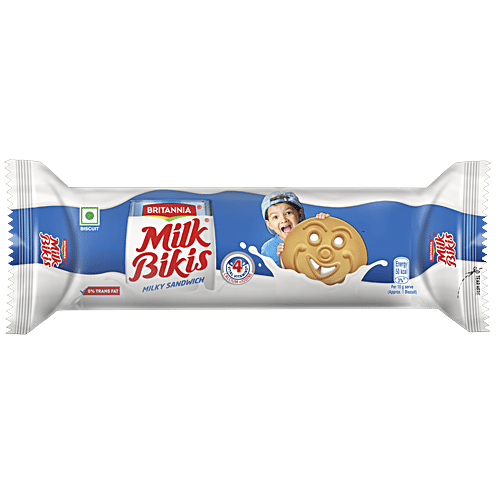 Buy Britannia Biscuits Milk Bikis Milk Sandwich 100 Gm Pouch Online At ...