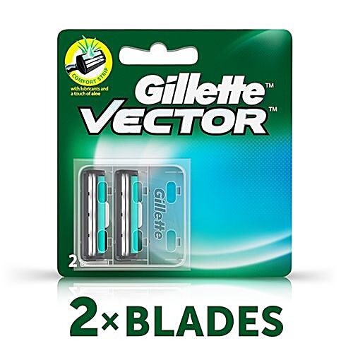 Buy Gillette Vector 2 Pcs Online At Best Price of Rs 95 - bigbasket