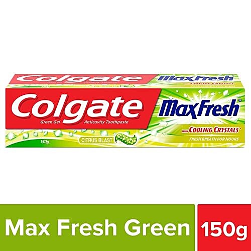 Buy Colgate Toothpaste Maxfresh Green Citrus Blast Gel 150 Gm Online At ...