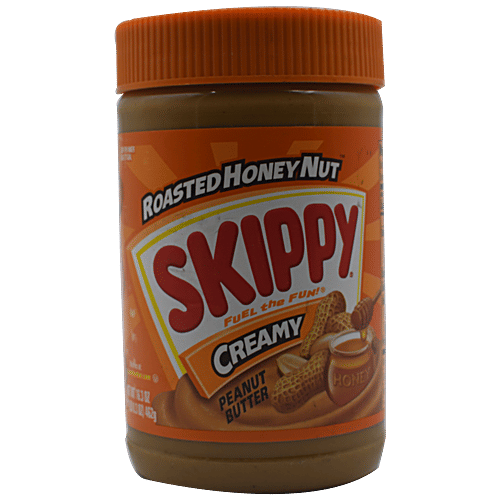 Buy Skippy Creamy Peanut Butter Roasted Honey Nut 462 Gm Jar Online At ...