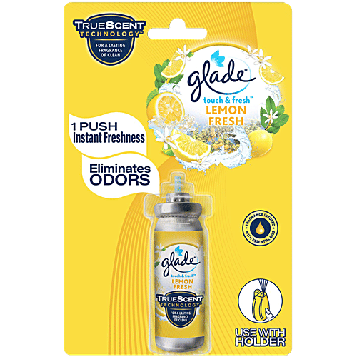 Buy Glade Air Freshener Touch Fresh Fresh Lemon Refill 12 Ml Pouch ...
