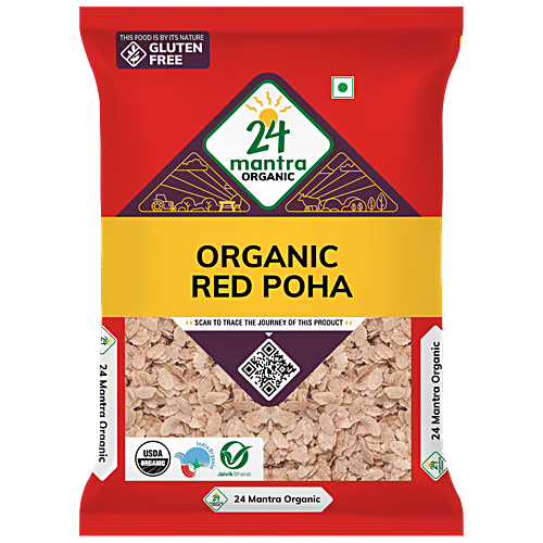 Buy 24 Mantra Organic Poha - Red 500 gm Pouch Online at Best Price. of ...