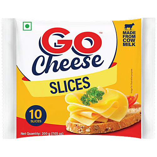 Buy Gowardhan Cheese Slice Plain 200 Gm Pouch Online at the Best Price ...