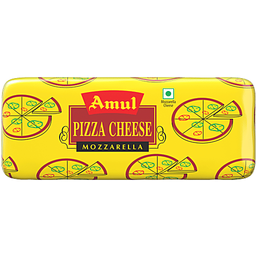 Buy Amul Pizza Cheese Mozzarella Block 1 Kg Pouch Online At Best Price ...