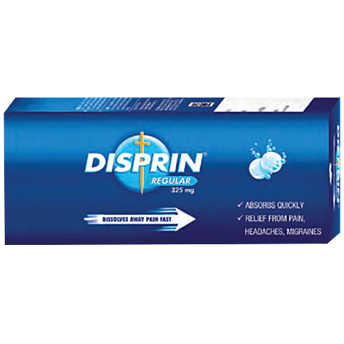 Buy Disprin Regular 325 mg Tablet - Provides Relief From Pain, Headache ...