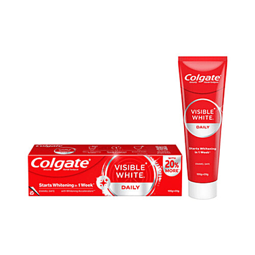 Buy Colgate Colgate Visible White Toothpaste | Teeth Whitening Starts ...