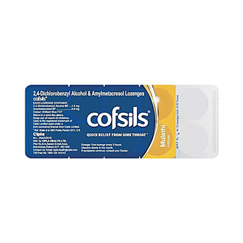 Buy Cofsils Cofsils for Quick Relief from Sore Throat Lozenges Mulethi ...