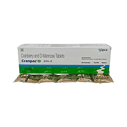 Buy Cranpac Cranpac -D Tablet with Cranberry & D-Mannose Online at Best ...