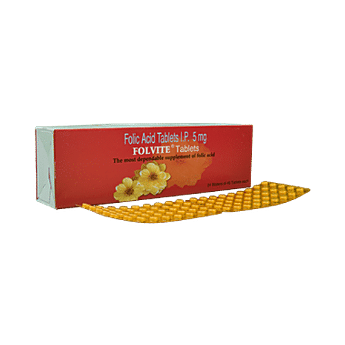 Buy Folvite Folvite 5mg Tablet Online at Best Price of Rs 77.4 - bigbasket
