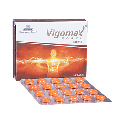 Buy Charak Vigomax Forte Tablet | Powerful Energiser & Supports Men’s ...