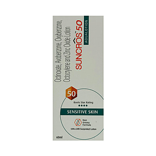 Buy Suncros Suncros 50 Aqua Sunscreen SPF 50 | For Sensitive Skin | Non ...