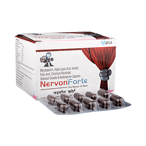 Buy Nervon Nervon Forte Capsule Online at Best Price of Rs 288 - bigbasket