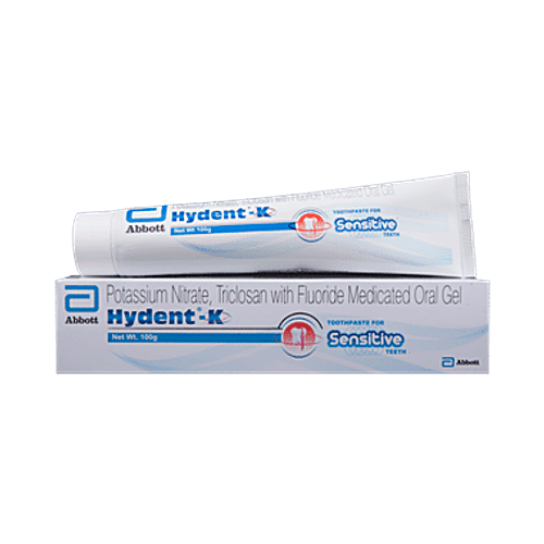 Buy Hydent-K Hydent-K Medicated Oral Gel with Fluoride | Toothpaste for ...
