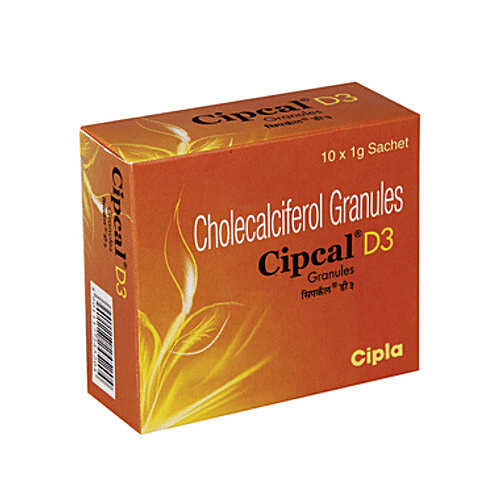 Buy Cipcal Cipcal D3 (Cholecalciferol) Granules for Bone, Joint and ...