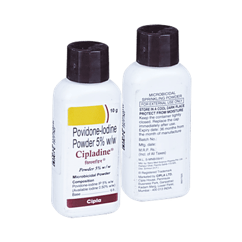 Buy Cipladine Cipladine Povidone Iodine 5% Microbicidal Powder for Skin ...