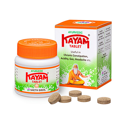 Buy Kayam Kayam Ayurvedic Tablet | Eases Constipation, Acidity, Gas ...
