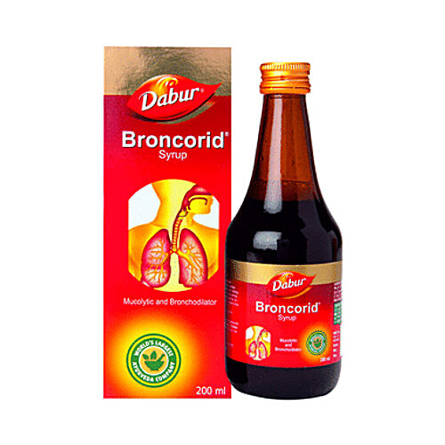 Buy Dabur Dabur Broncorid Syrup | For Chronic & Allergic Cough & Common ...