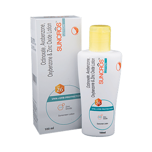 Buy Suncros Suncros Sunscreen Lotion SPF 26 | With Zinc Oxide for UVA ...