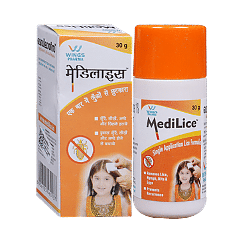 Buy Medilice Medilice Single Application Anti Lice Cream Wash | Removes ...