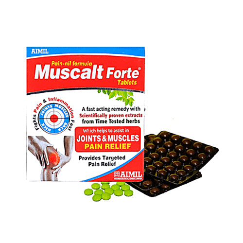 Buy Aimil Pharmaceuticals Aimil Pharmaceuticals Muscalt Forte Tablet ...