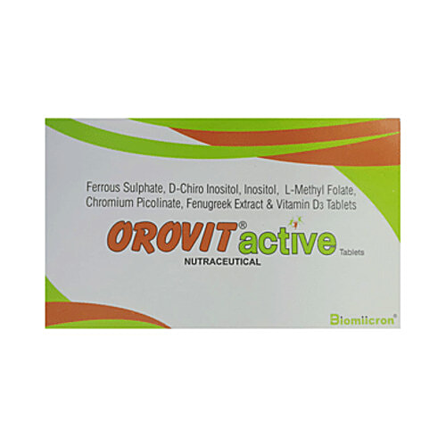 Buy Orovit Orovit Active Tablet Online at Best Price of Rs 320.3 ...