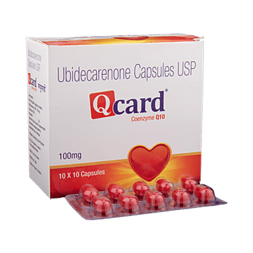 Buy Qcard Qcard 100mg Soft Gelatin Capsule Online at Best Price of Rs ...