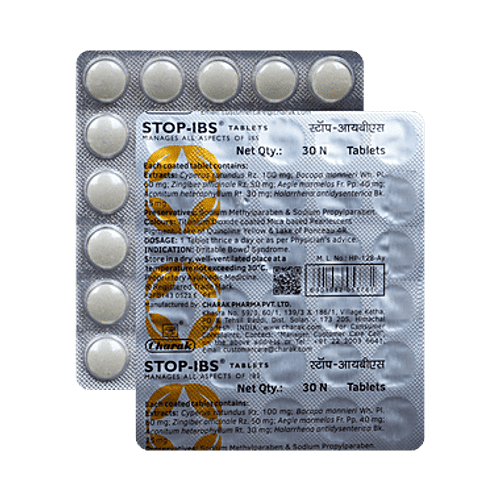 Buy Charak Stop-Ibs Tablet | Supports Digestive Health & Bowel Movement ...