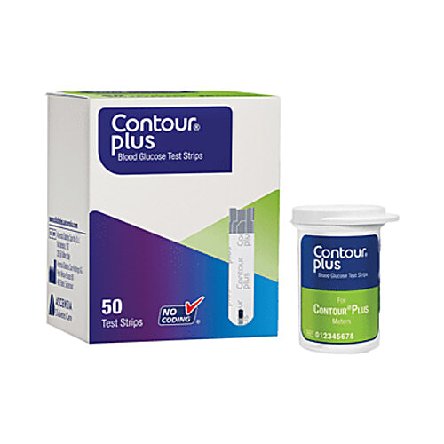 Buy Contour Contour Plus Blood Glucose Test Strip Online at Best Price ...