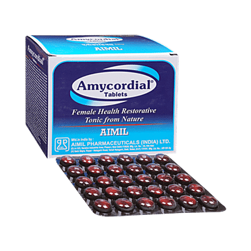 Buy Aimil Pharmaceuticals Aimil Amycordial Tablet Female Health ...