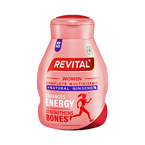 Buy Revital Revital H Woman Tablet with Multivitamins, Calcium, Zinc ...