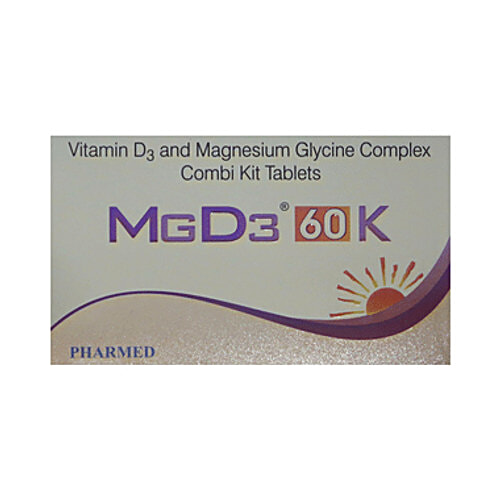 Buy Mgd3 Mgd3 60K Tablet | Vitamin D3 & Magnesium for Bone & Muscle ...