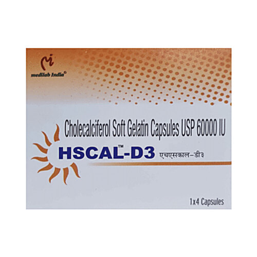 Buy HsCal HsCal-D3 Soft Gelatin Capsule Online at Best Price of Rs 121. ...
