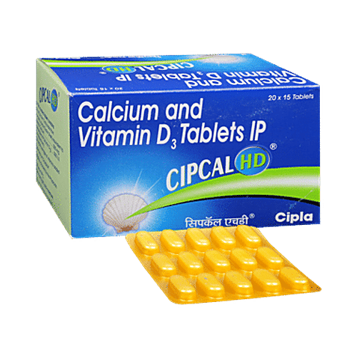 Buy Cipcal Cipcal HD Tablet For Osteoporosis Online at Best Price of Rs ...