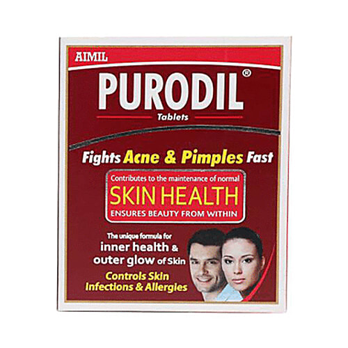 Buy Aimil Pharmaceuticals Aimil Purodil Skin Health Tablet | Fights ...