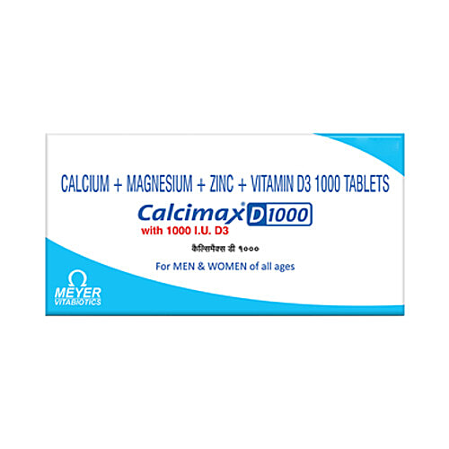 Buy Calcimax Calcimax D 1000mg Tablet Online at Best Price of Rs 342 ...