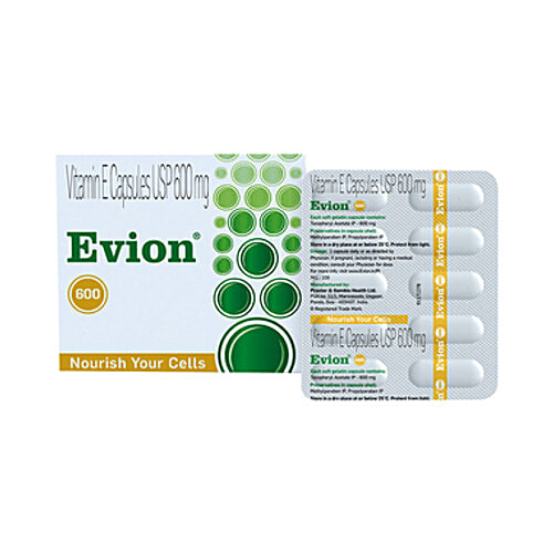 Buy Evion Evion 600mg Capsule with Vitamin E for Cellular Health Online ...