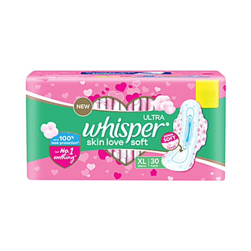 Buy Whisper Whisper Ultra Soft Sanitary Pads XL Online at Best Price of ...
