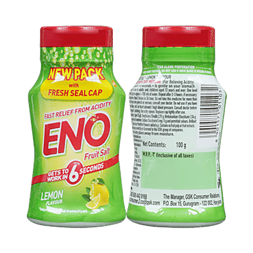 Buy Eno Eno Powder | Provides Fast Relief from Acidity | Flavour Lemon ...