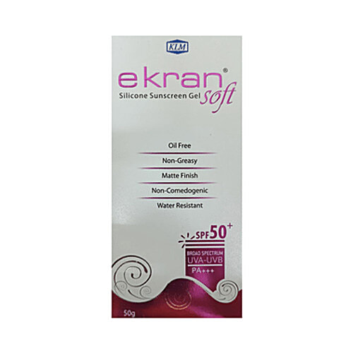 Buy Ekran Ekran Silicone Sunscreen UVA/UVB Gel Soft SPF 50+ PA+++ | Oil ...