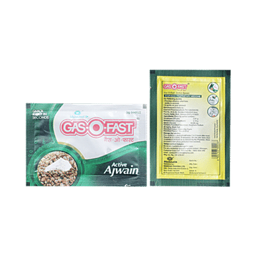 Buy Gas-O-Fast Gas-O-Fast Ajwain Active Sachet | Helps Relieve Acidity ...