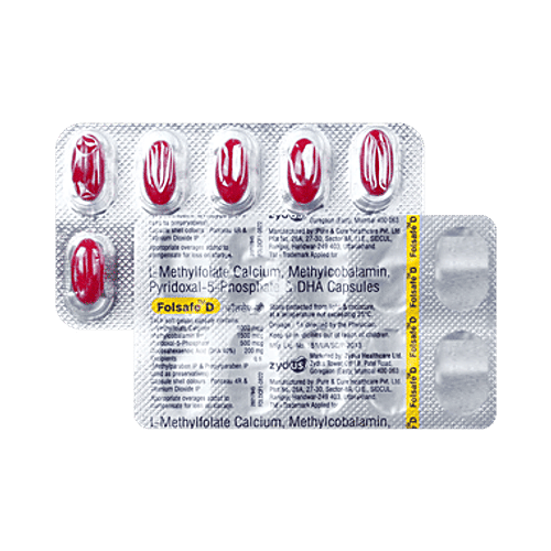 Buy Folsafe-D Folsafe-D Capsule Online at Best Price of Rs 265.7 ...